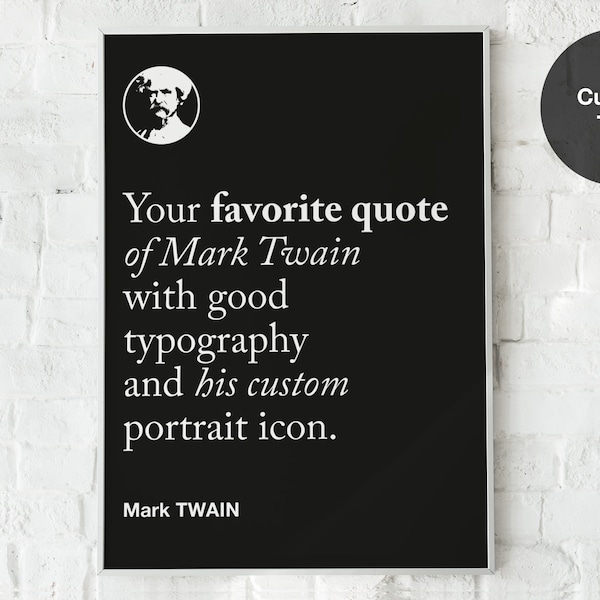 Mark Twain - Etsy