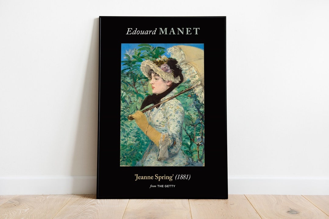 Edouard Manet Jeanne Spring, Giclee Art, Wall Art Prints, Museum Poster ...