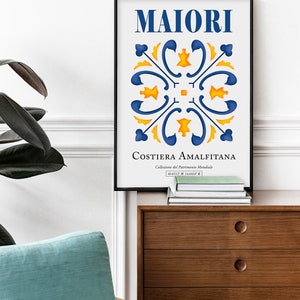 Maiori, Amalfi Coast, Italy Traditional Mediterranean Tile Pattern Wall ...