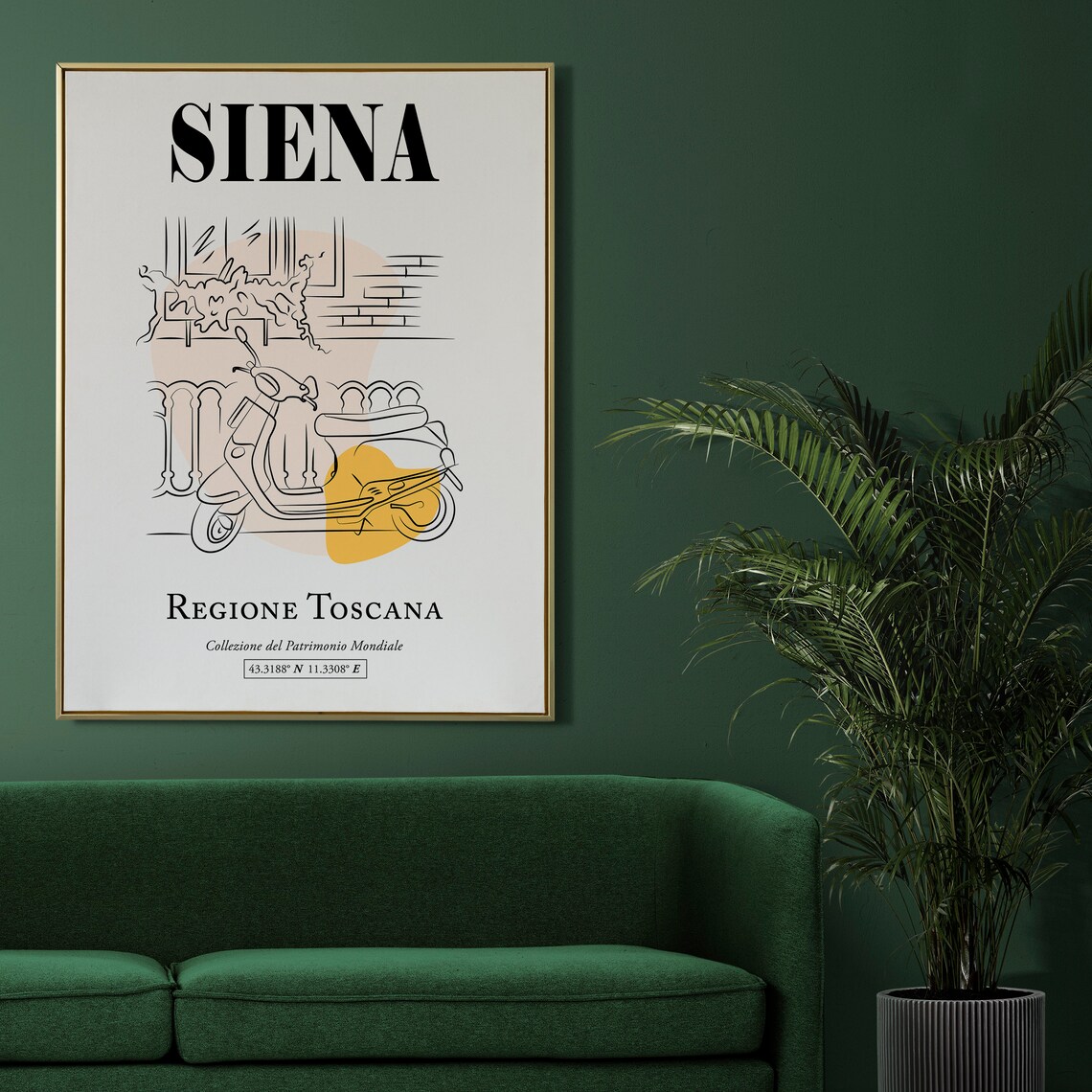 Siena, Italy, Toscana (tuscany) Scooter Siena Wall Decor Print Poster ...