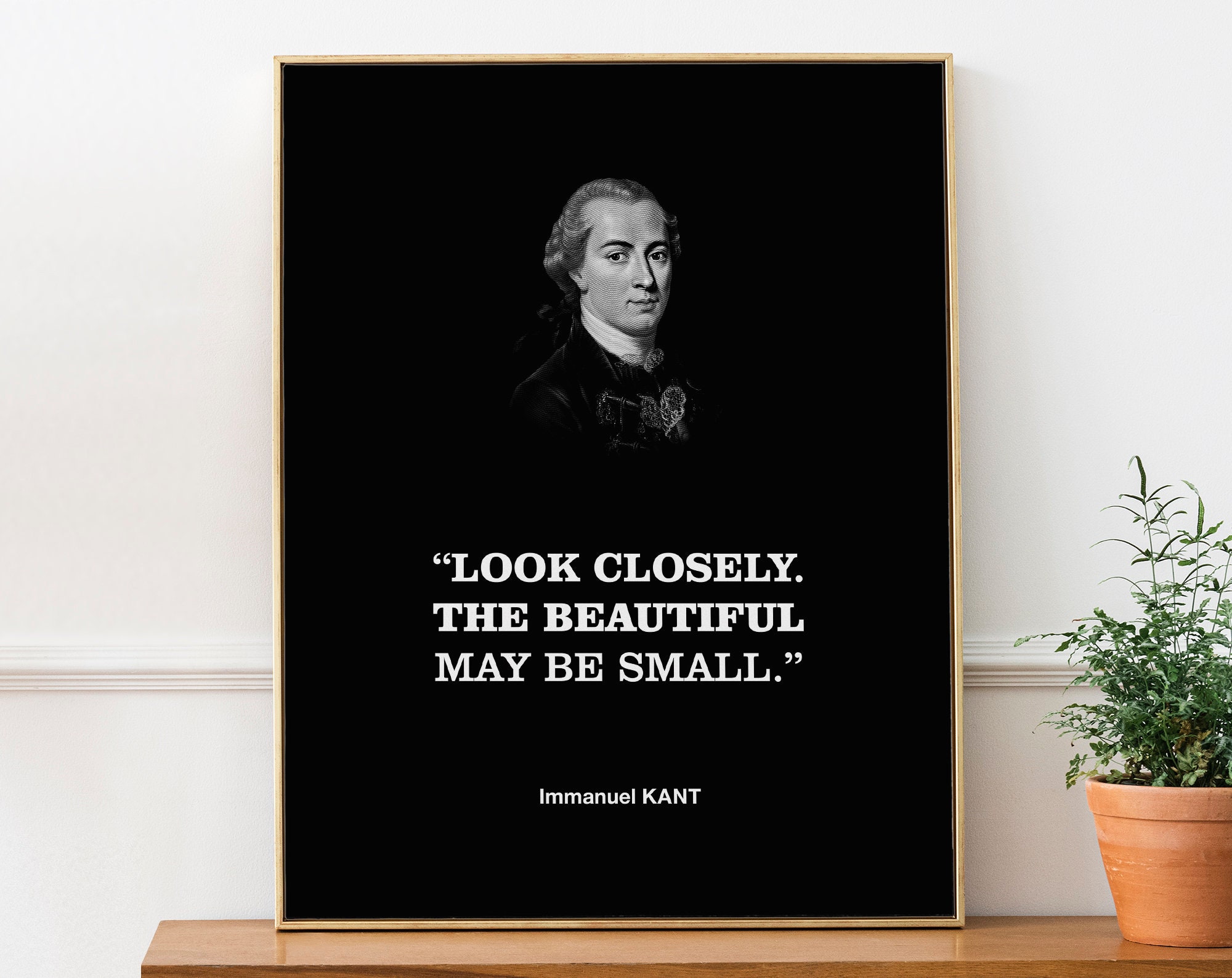 Immanuel Kant Inspirational Quotation Wall Art Print Poster 'look ...