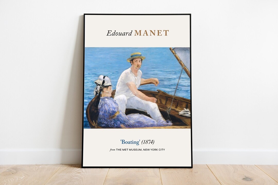 Edouard Manet Boating (1874), Giclee Art, Wandkunst Druck, Museum ...