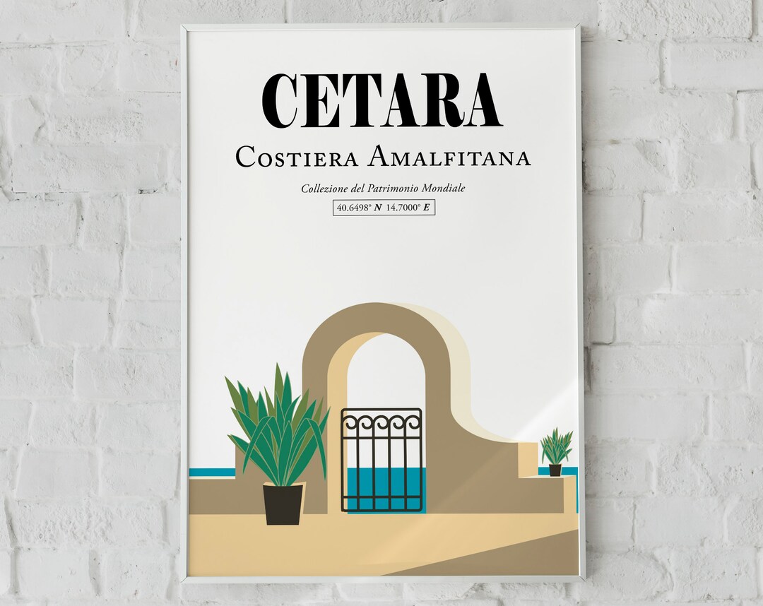 Cetara, Italy, Amalfi Coast (campania) Sea Architecture Wall Art Decor ...