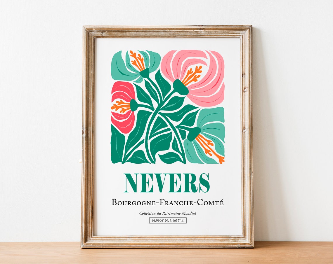 Nevers Bourgogne-franche-comté France Pink and Green Flowers ...