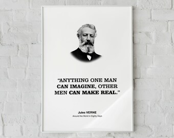 Jules Verne Quote - Etsy
