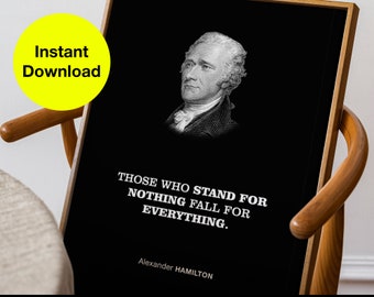 Alexander Hamilton Quote Printable - Etsy