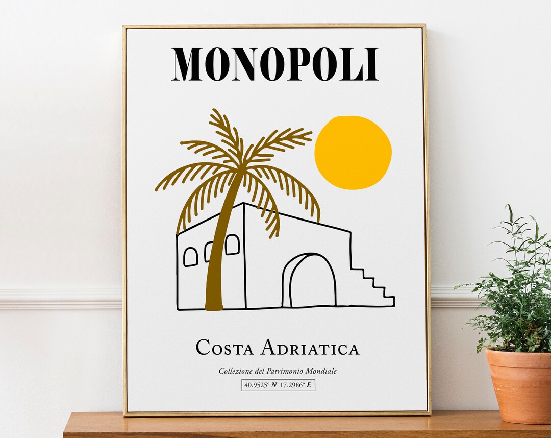 Monopoli, Apulia (puglia), Adriatic Sea, Italy Abstract Minimalist ...