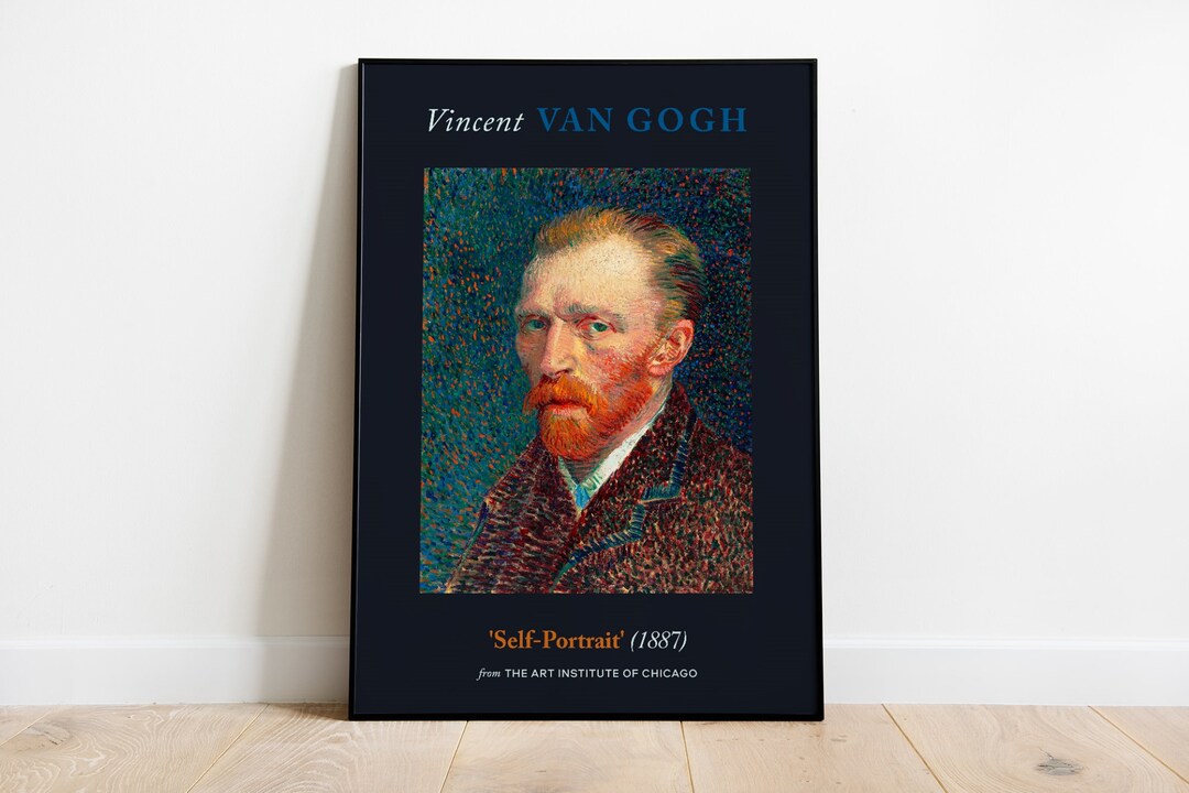 Vincent Van Gogh — Self-portrait (1887) — Impressionism Art Poster ...