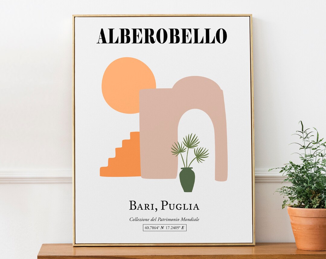 Alberobello, Italien, Bari (Apulien) Trulli Apulien Wand Kunst Dekor ...