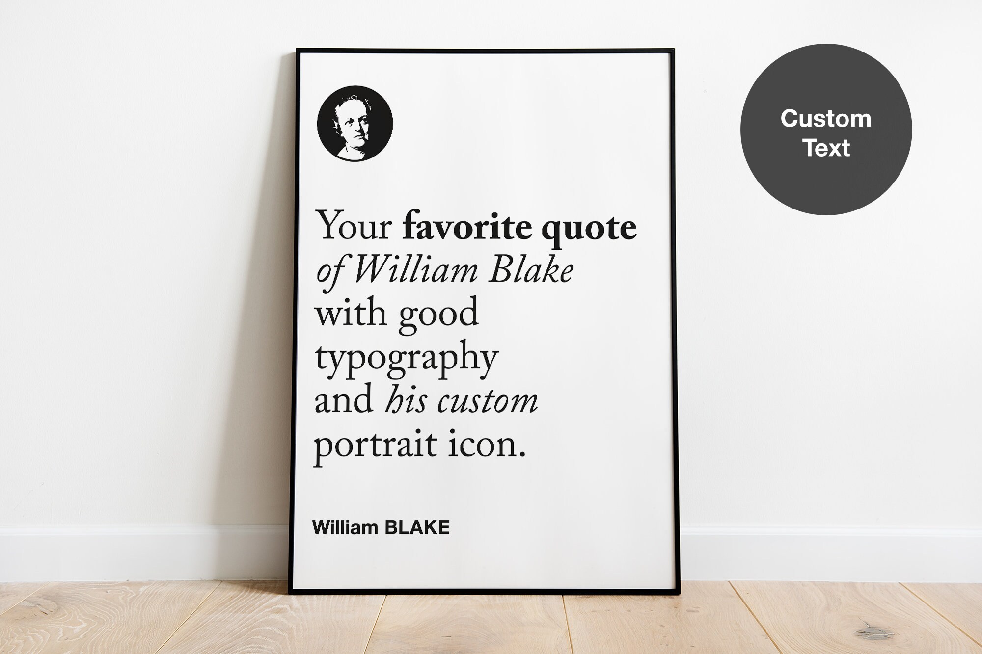 Custom William Blake Motivational Quote Wall Decor Print Poster ...