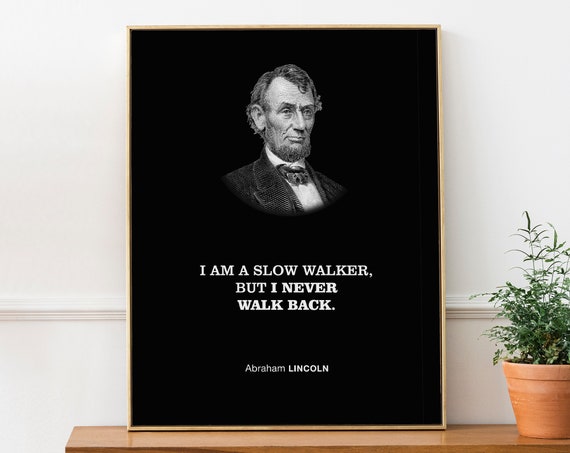 Prints Digital Prints Inspirational Print Motivational Poster Abraham ...