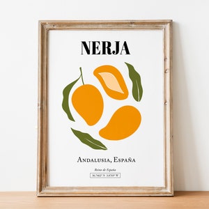 Nerja, Andalusia, Spain, Mango, Wall Art Print Poster, Housewarming ...