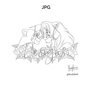 baby simba lion king coloring pages