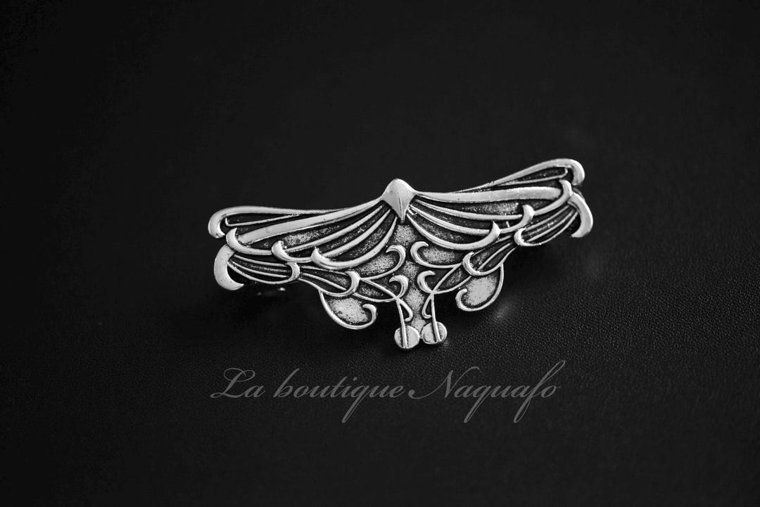 Silver Metal Hair Accessory/celtic Style Hair Clip/silver Tone Hair ...
