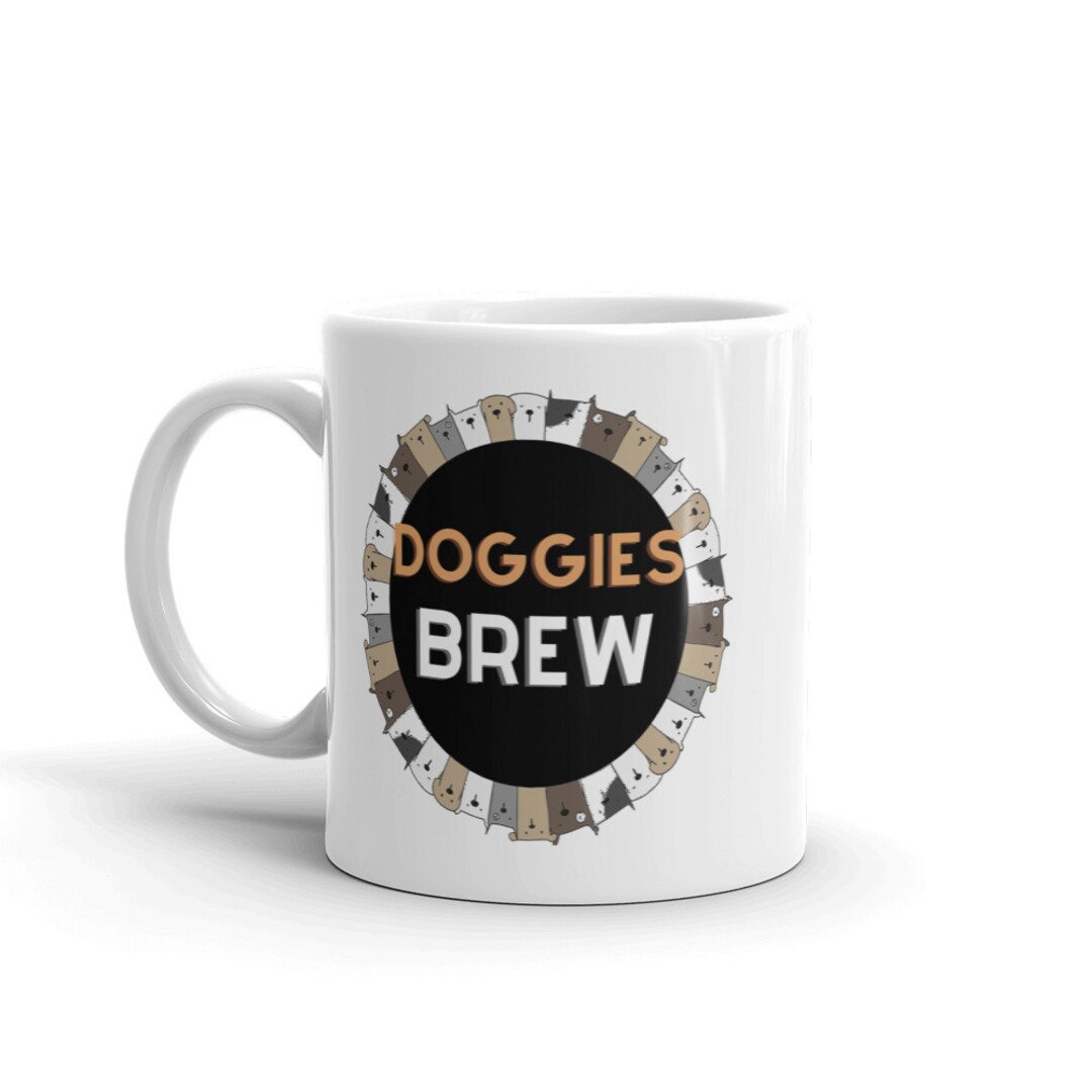 Dog Funny Coffee Mug for Dog Dad, Dog Mom & Dog Lover, Dog Prints Mug ...