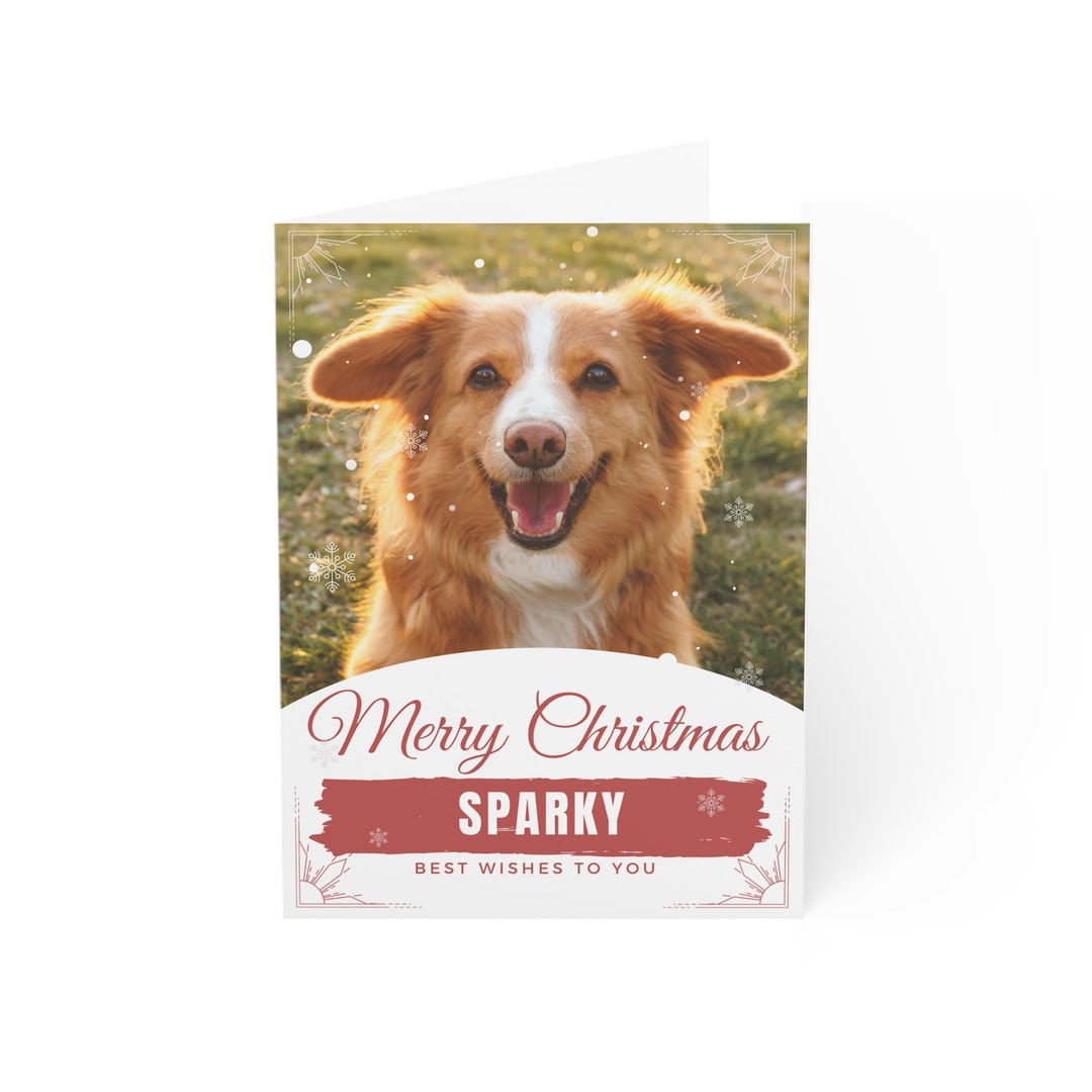Custom Dog Folded Greeting Cards, Custom Dog Gift, Dog Mom Gifts ...