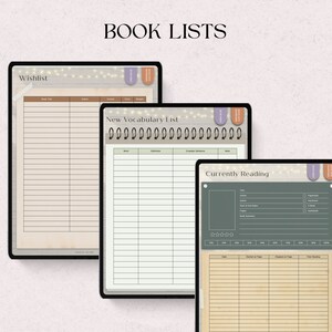 Digital Reading Journal, Reading Tracker, Reading Log, Book Tracker ...