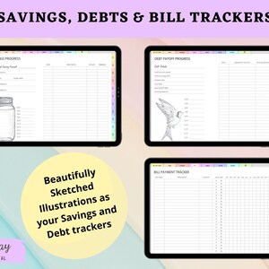 Digital Budget Financial Planner for Ipad Android Goodnotes - Etsy