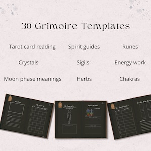 Digital Grimoire Journal, Book of Shadows, Witchcraft Supplies, Dark ...