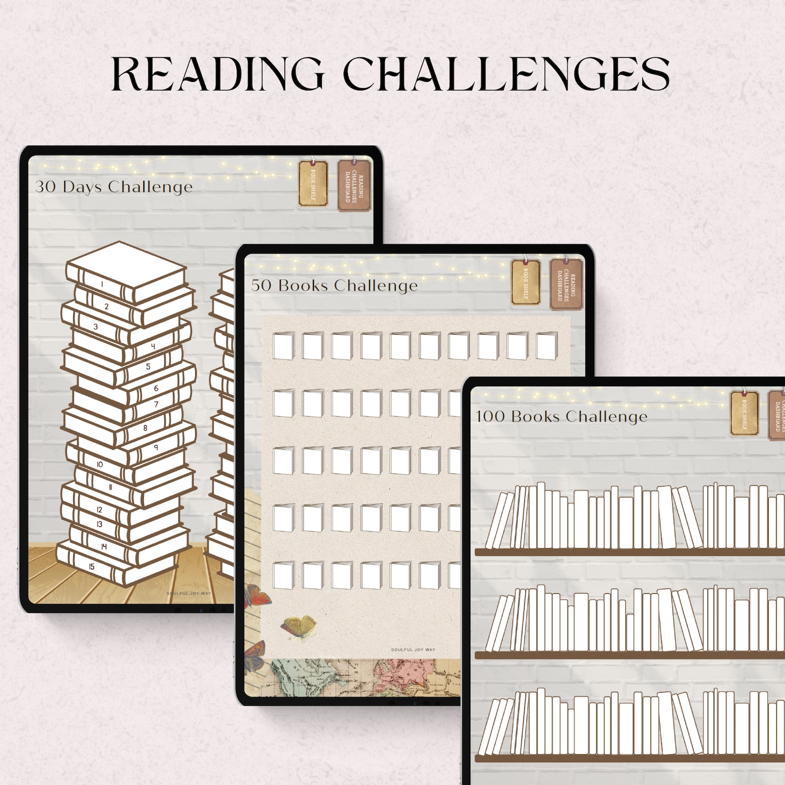 Digital Reading Journal, Reading Tracker, Reading Log, Book Tracker ...