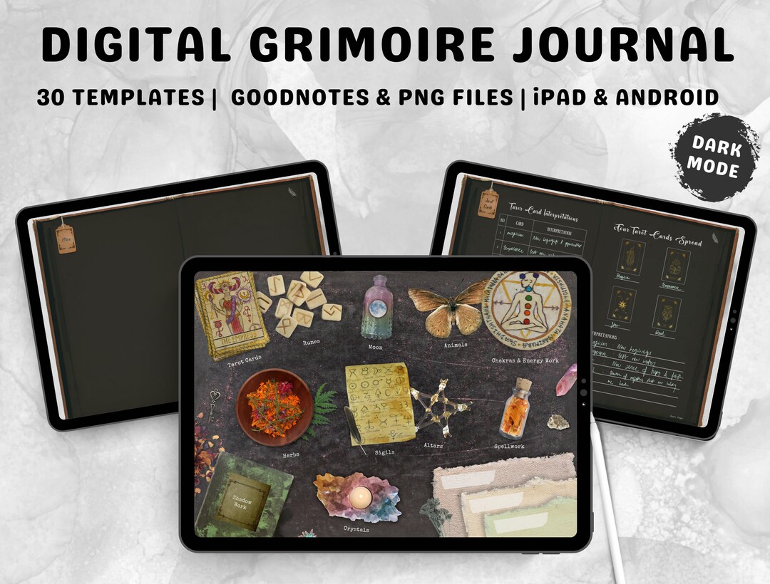 Digital Grimoire Journal Book of Shadows Witchcraft - Etsy