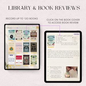 Digital Reading Journal, Reading Tracker, Reading Log, Book Tracker ...