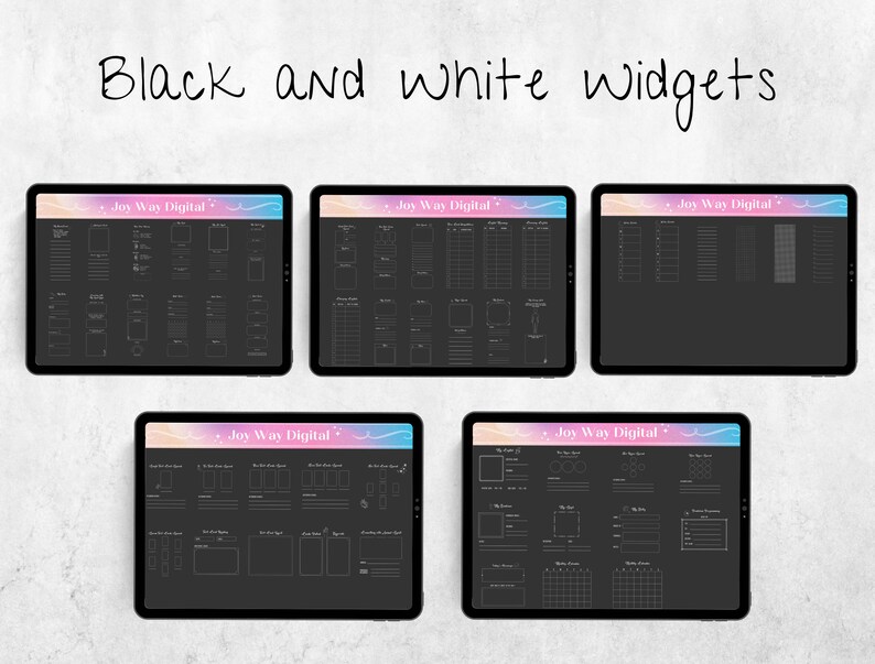 Witchy Digital Widgets Digital Stickers for Ipad Android - Etsy