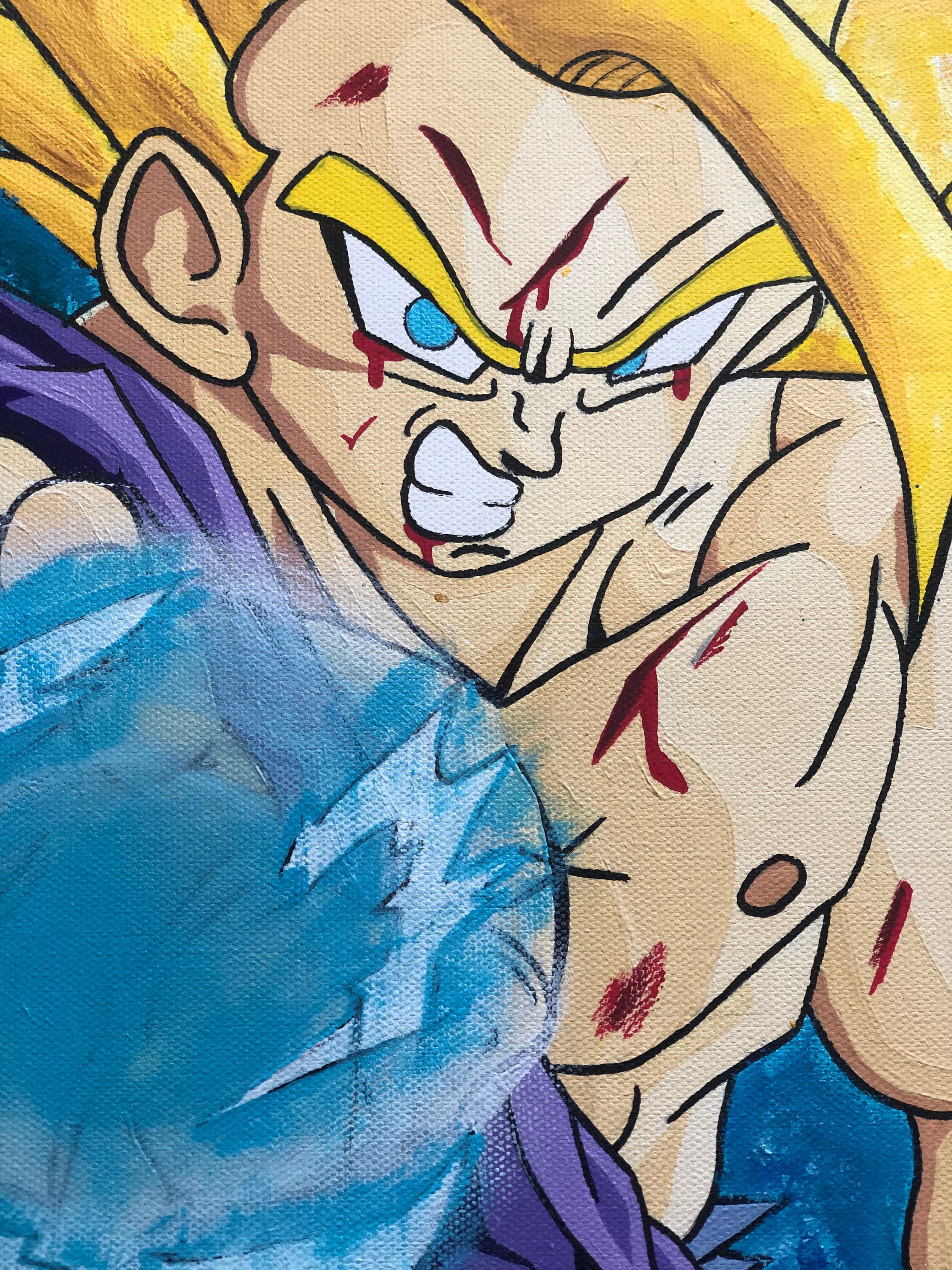 Dragon Ball Z Gohan Painting - Etsy