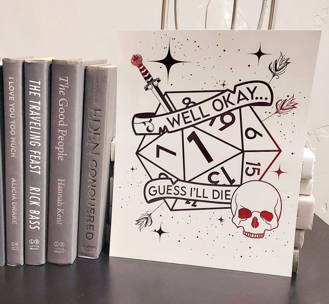 DND Nat 1 Foil Print - Etsy