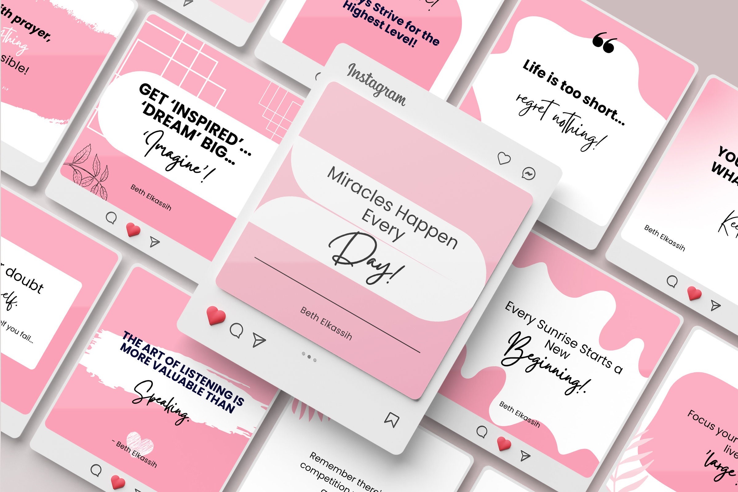 Editable Social Media Inspirational Quotes, Digital Quotes, Social ...