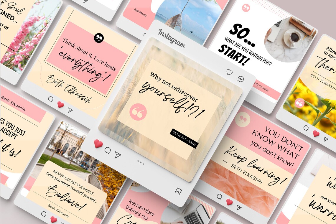 Editable Happiness Quotes, Canva Instagram Quotes Template ...