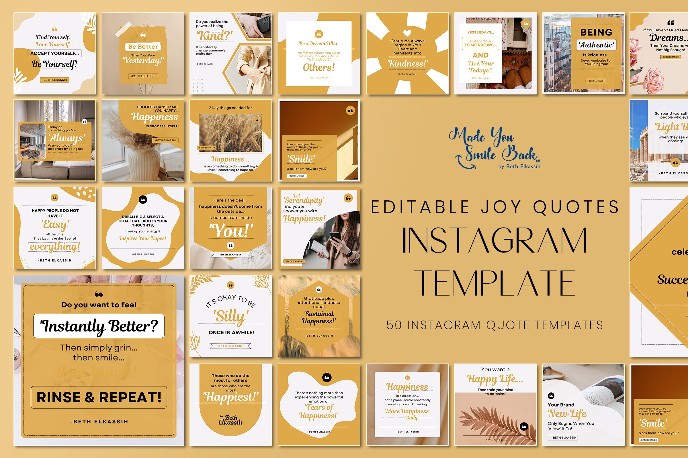 Editable Joy Quotes, Canva Template Instagram, Editable Quotes ...