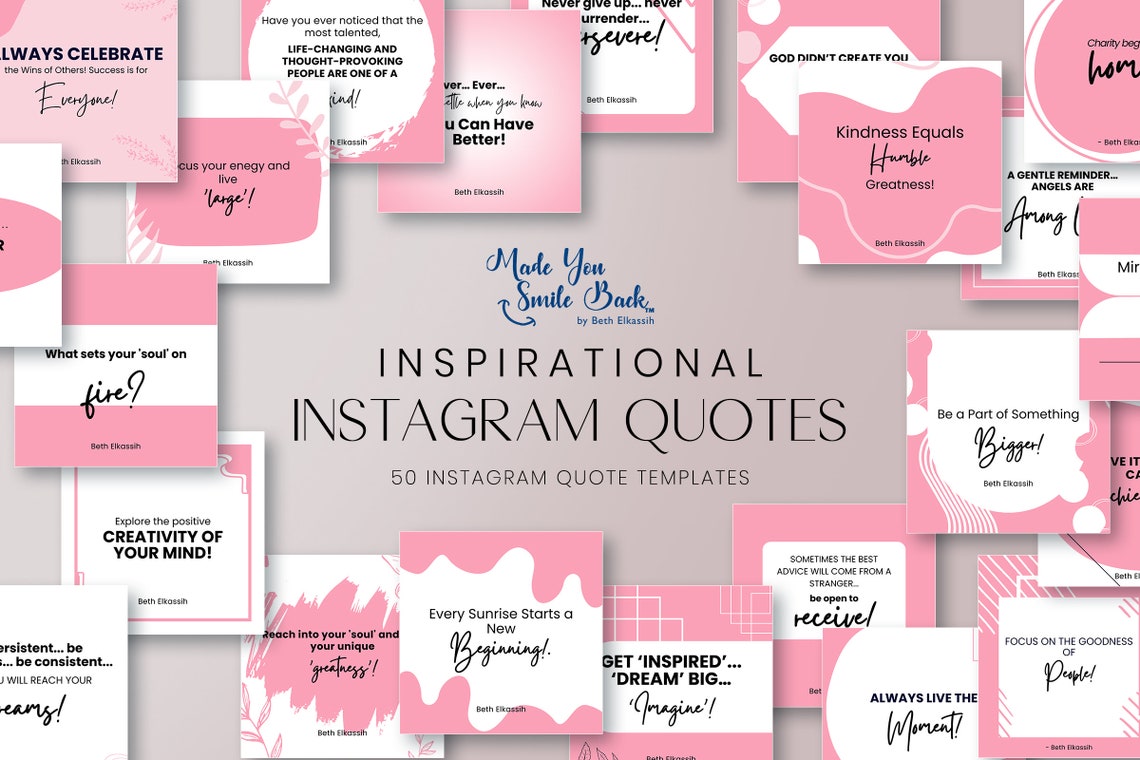 Editable Social Media Inspirational Quotes, Digital Quotes, Social ...