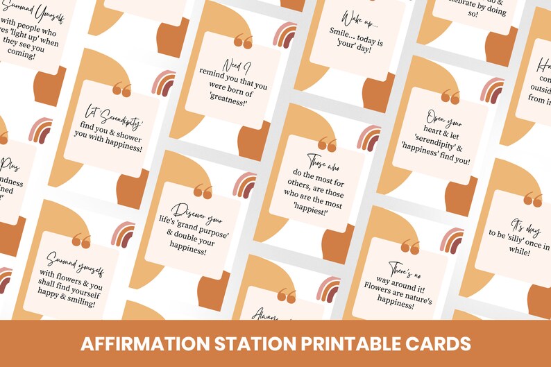 Affirmation Station Printables Cards for Teens Positive - Etsy Australia