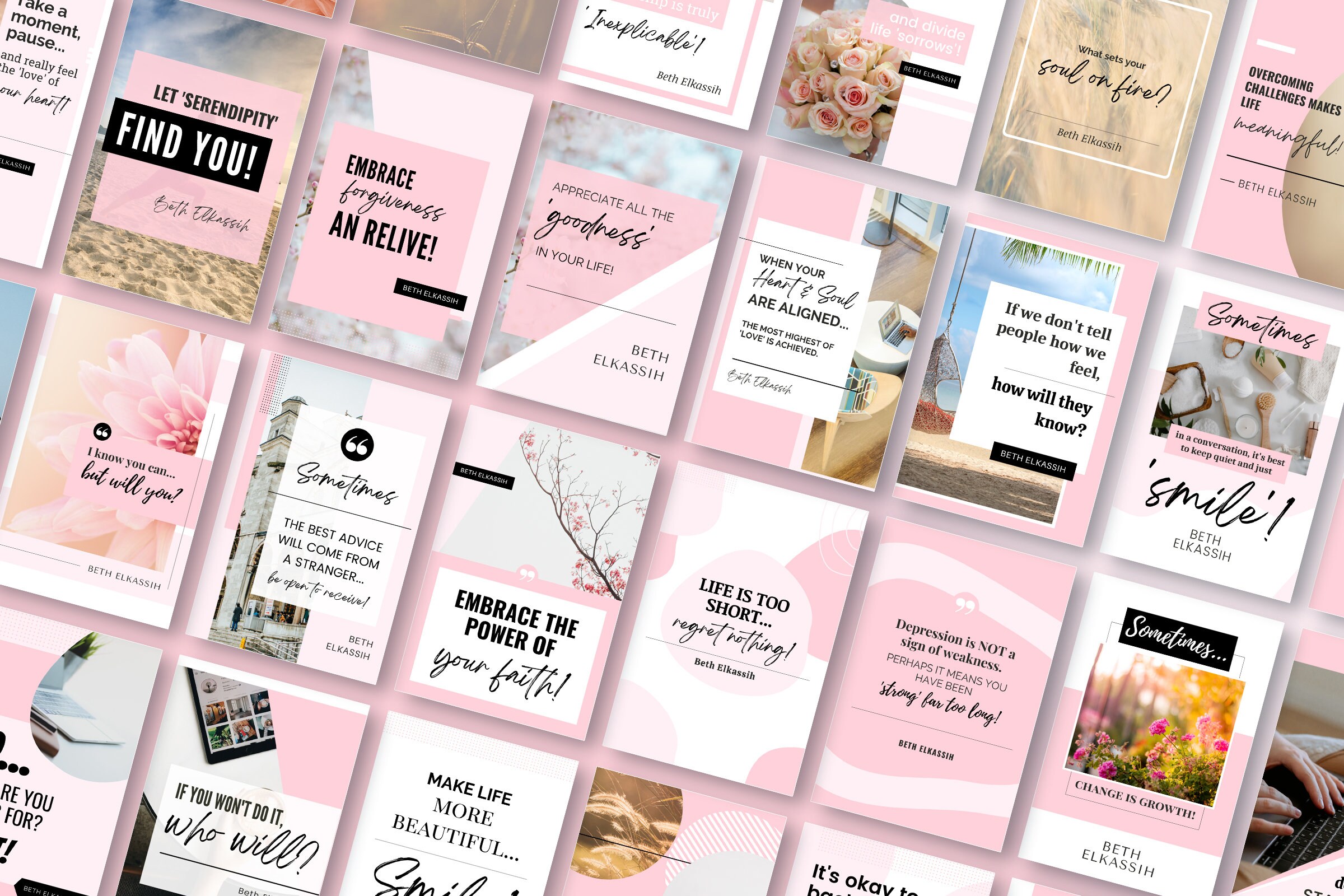 Canva Happiness Pinterest Template for Social Media Canva - Etsy