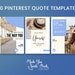 Happiness Pinterest Canva Editable Template, Quote Template ...