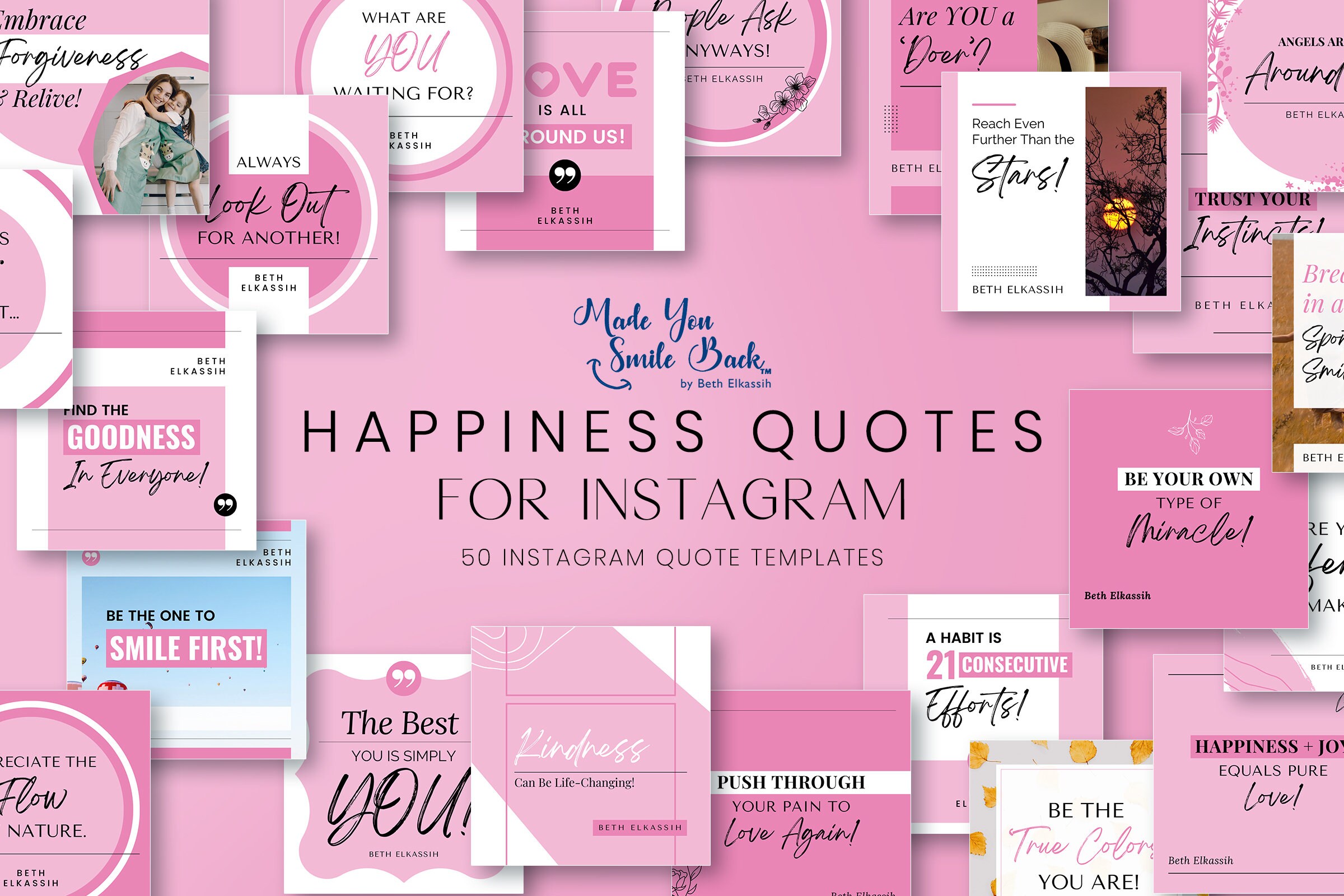 Canva Happiness Quotes for Instagram, Customizable Quotes, Canva Quotes ...