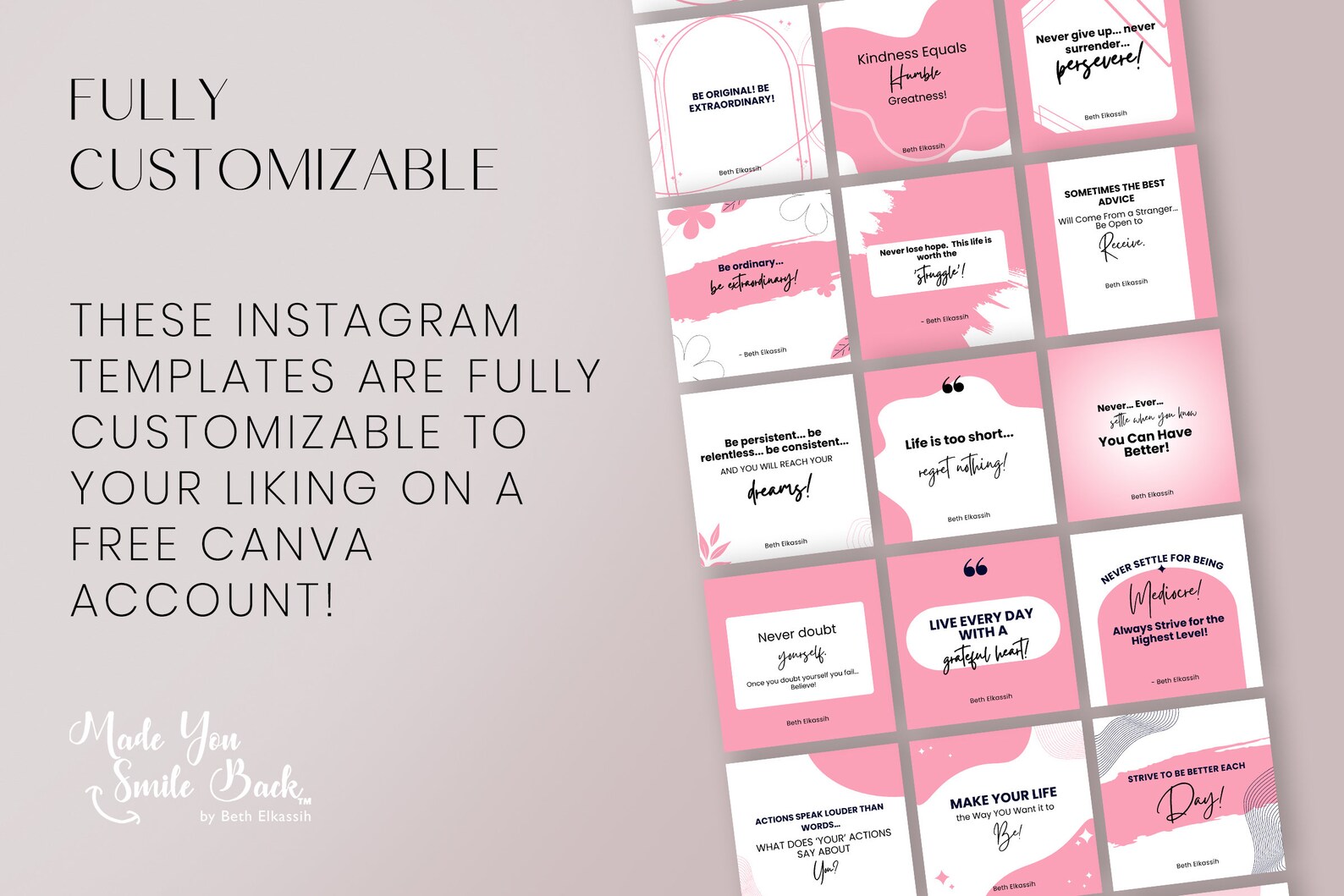 Editable Social Media Inspirational Quotes, Digital Quotes, Social ...