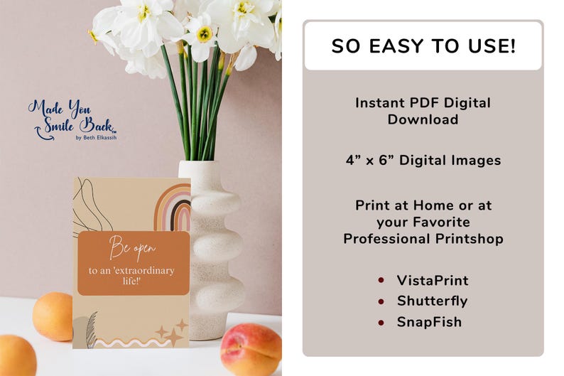 Boho Affirmation Cards: Printable Affirmations, Motivational Deck ...