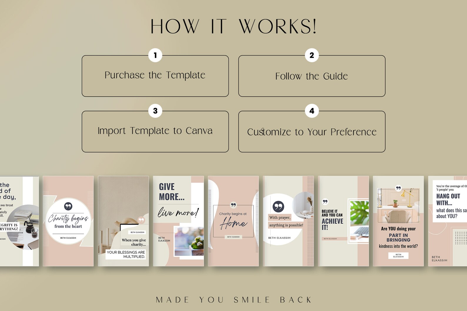 Customizable Happiness Quotes Instagram Story Template, Canva Template ...