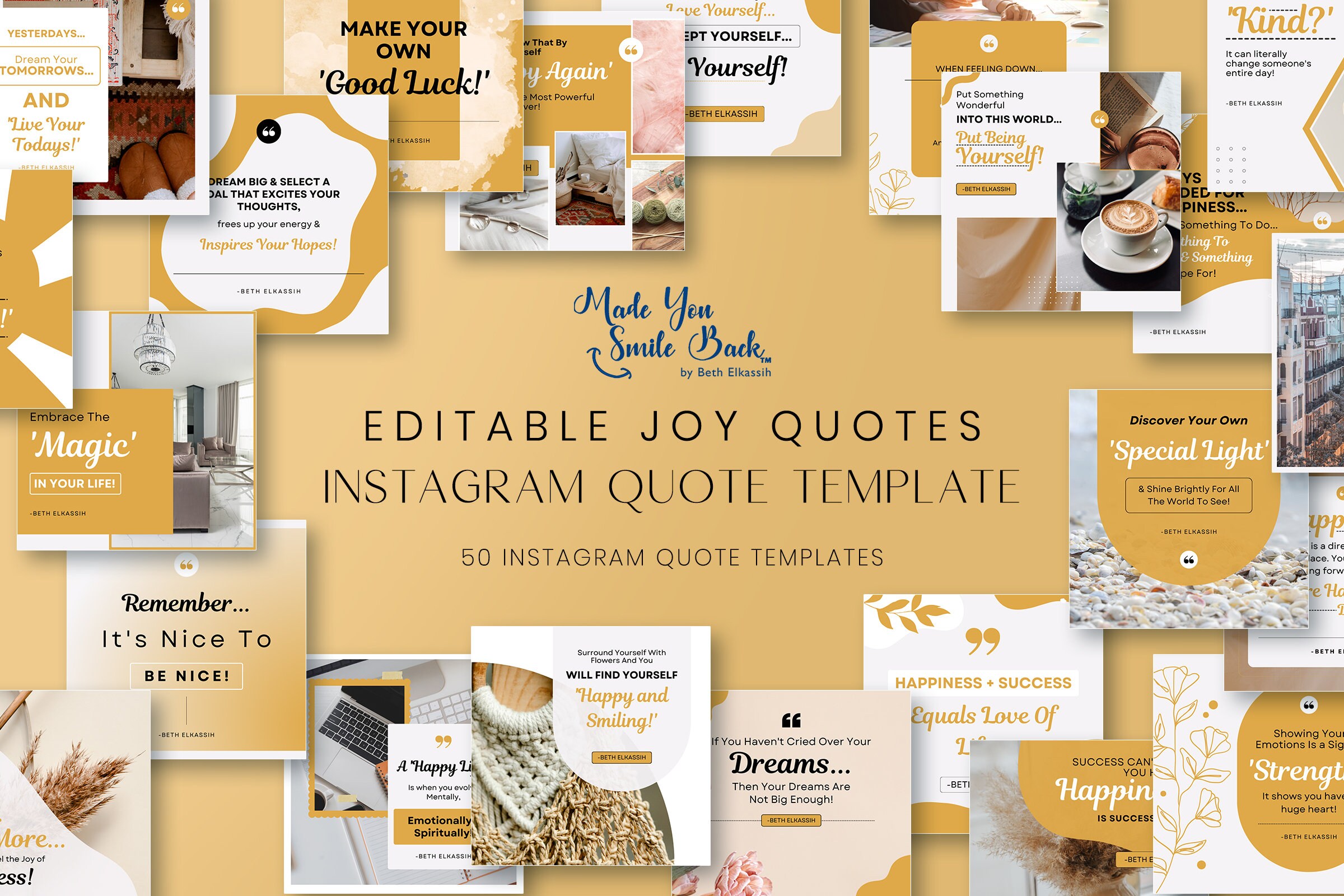 Editable Joy Quotes, Canva Template Instagram, Editable Quotes ...