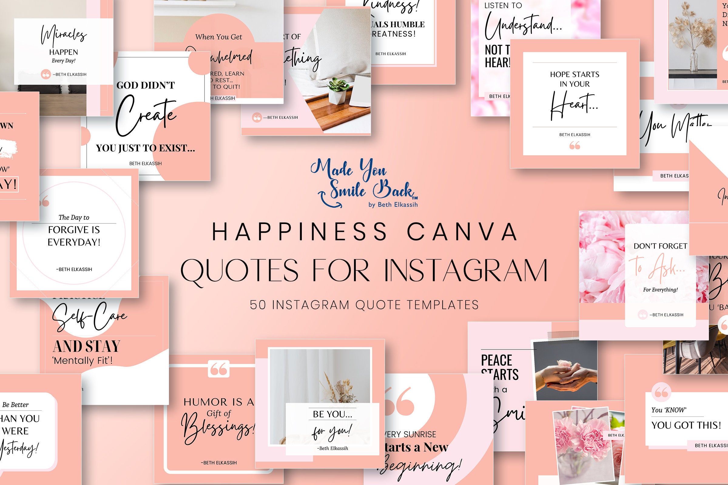 Happiness Canva Quotes for Instagram, Customizable Quotes, Canva Quotes ...