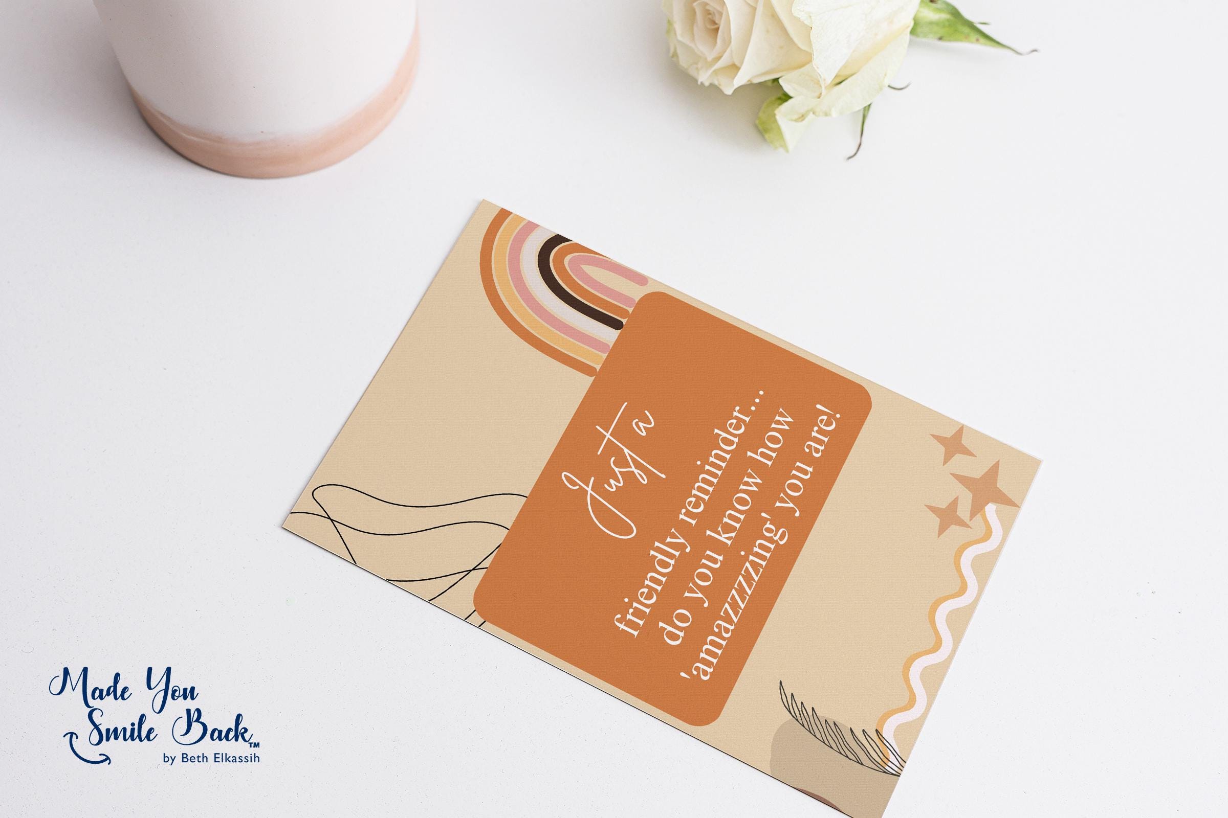 Boho Affirmation Cards: Printable Affirmations, Motivational Deck ...