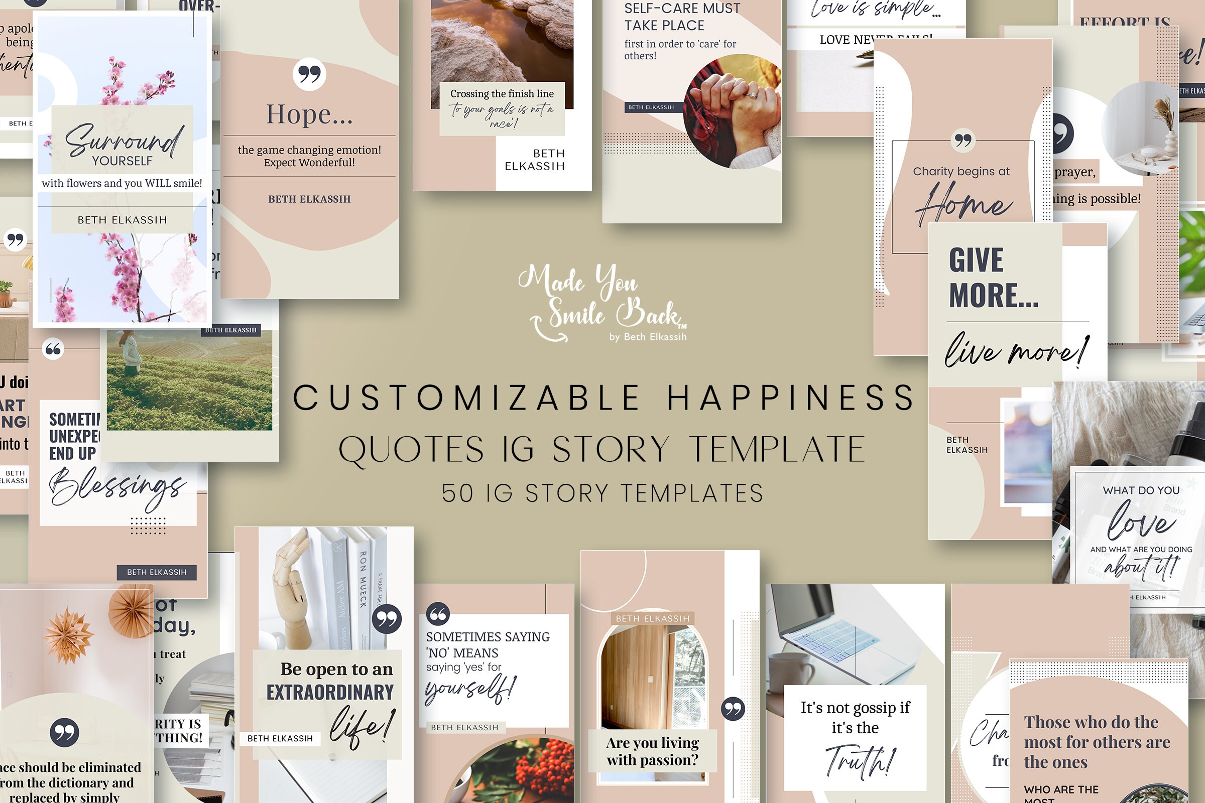 Customizable Happiness Quotes Instagram Story Template, Canva Template ...