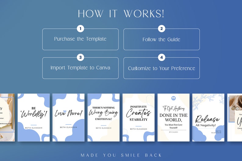 Happiness Pinterest Canva Editable Template, Quote Template ...