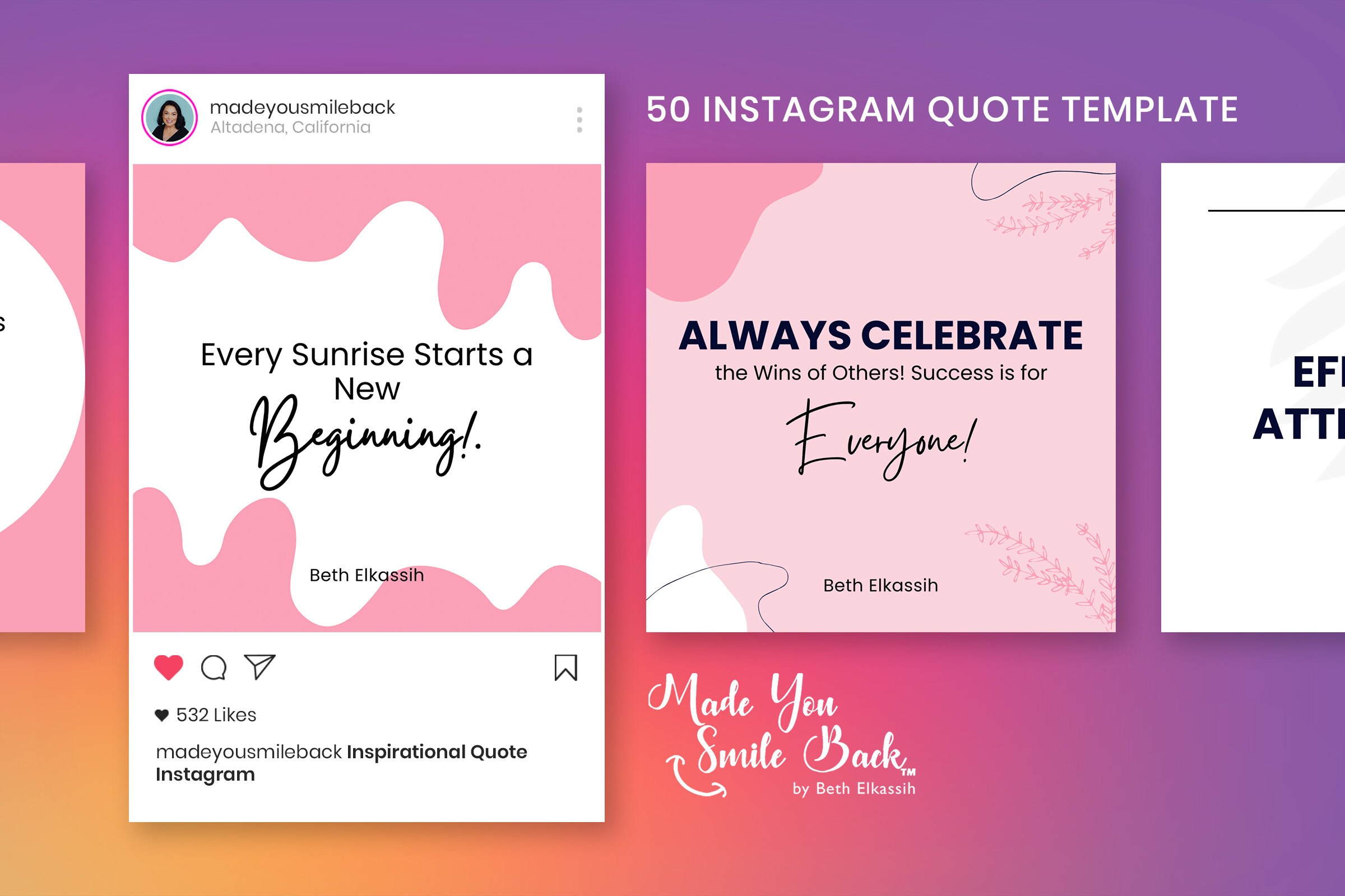 Editable Social Media Inspirational Quotes, Digital Quotes, Social ...