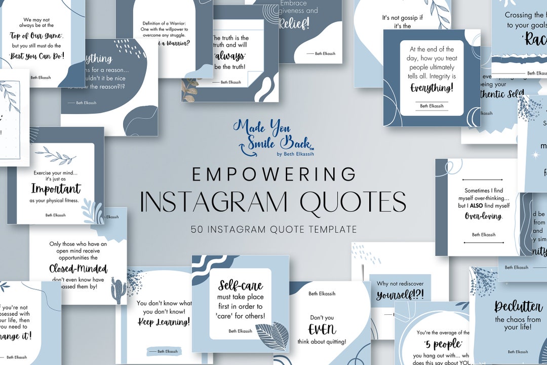 Empowering Quotes for Instagram Canva Post Template, Editable Post ...