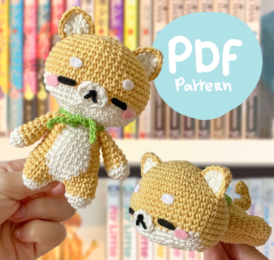 2 in 1 Sleepy Shiba Crochet PATTERN A Pattern for an Adorable Little ...