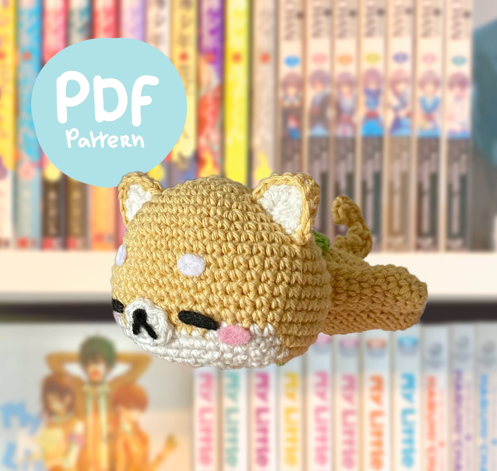 2 in 1 Sleepy Shiba Crochet PATTERN A Pattern for an Adorable Little ...