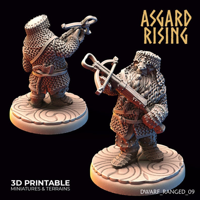 Dwarf Crossbowmen Asgard Rising Dungeons & Dragons - Etsy